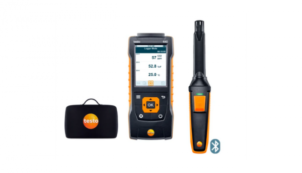 CO₂ Meas. Instrument Kit With Bluetooth - Testo 440 CO₂ Kit - Suchet System