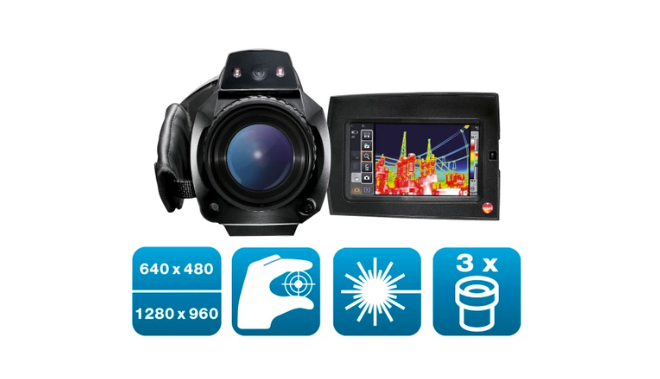 Thermal imager (640 x 480 pixels, focus manual/auto, laser, 1 SuperTele ...