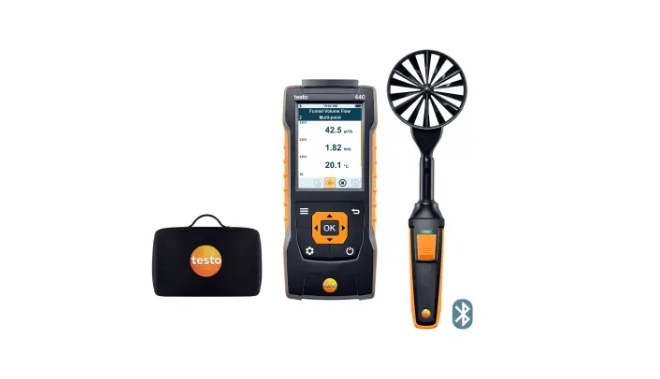 Large Vane Anemometer - Testo 440 100 mm Kit - Suchet System