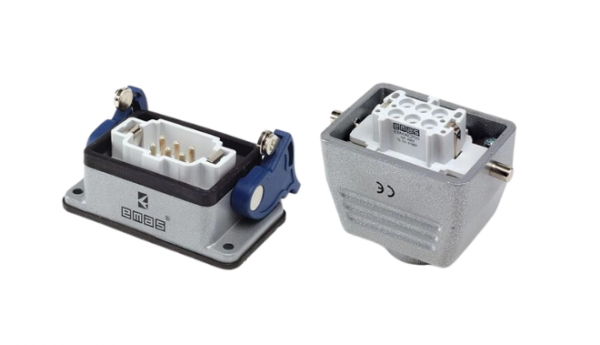 Metal Series 6 Poles Plug & Socket 16 A - EBM06FU10+EBM06PM42 - Suchet ...